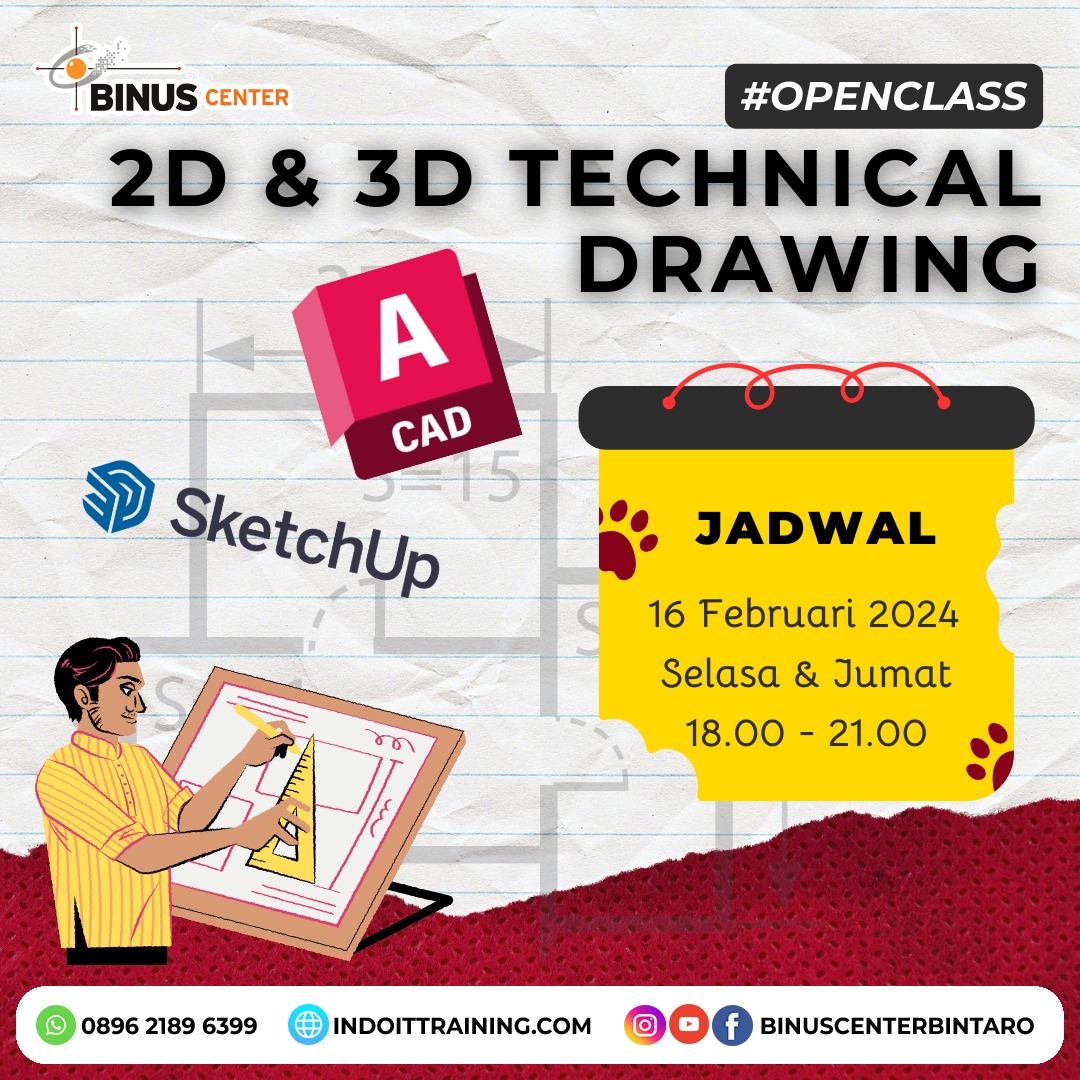 2 D & 3D Technical Drawing - BINUS CENTER