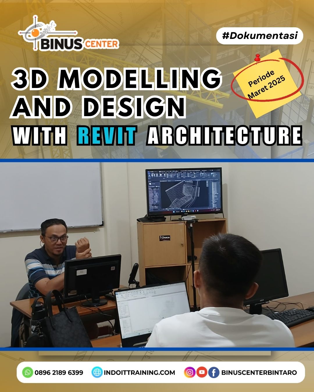 Kursus 3D Modelling and Design with Revit Architecture - BINUS CENTER