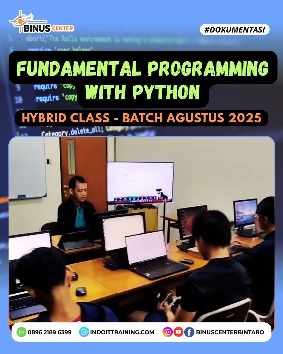 Training kursus Fundamental Programming with Python Bintaro,Jakarta ...