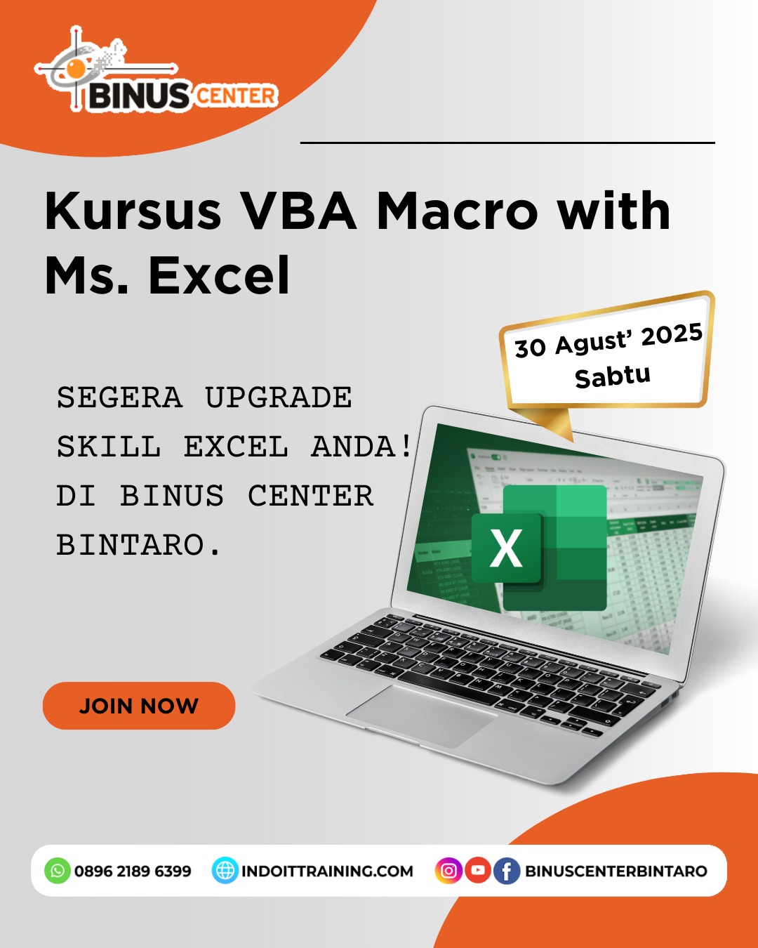 Kursus VBA & Macro dengan Microsoft Excel - Bogor, Semarang, Palembang ...